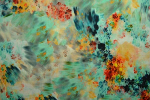 Leinen Deluxe - Color Splash | Budgetstoffe.de