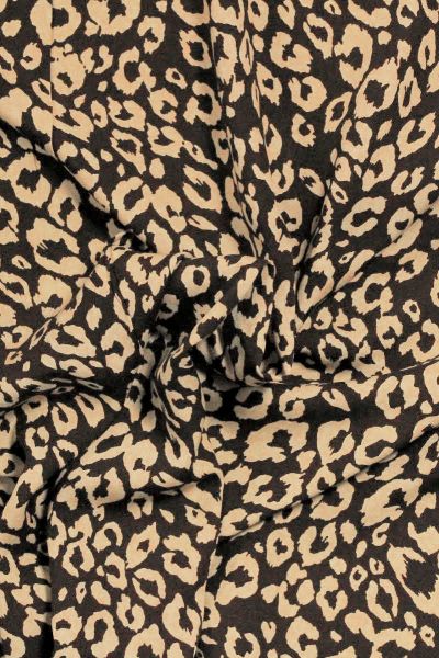Viskose - Panther Beige on Brown | Budgetstoffe.de